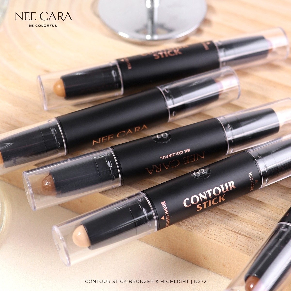 N272 Nee Cara Contour Bronzer Highlight Stick นีคารา คอนทัวว์ บรอนเซอร์ ...