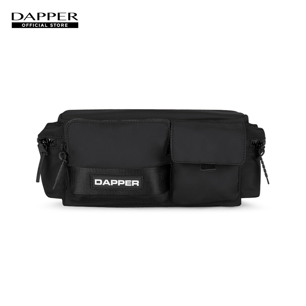 DAPPER กระเป๋าคาดอก Multi Pocket Belt Bag สีดำ - DAPPER - ThaiPick