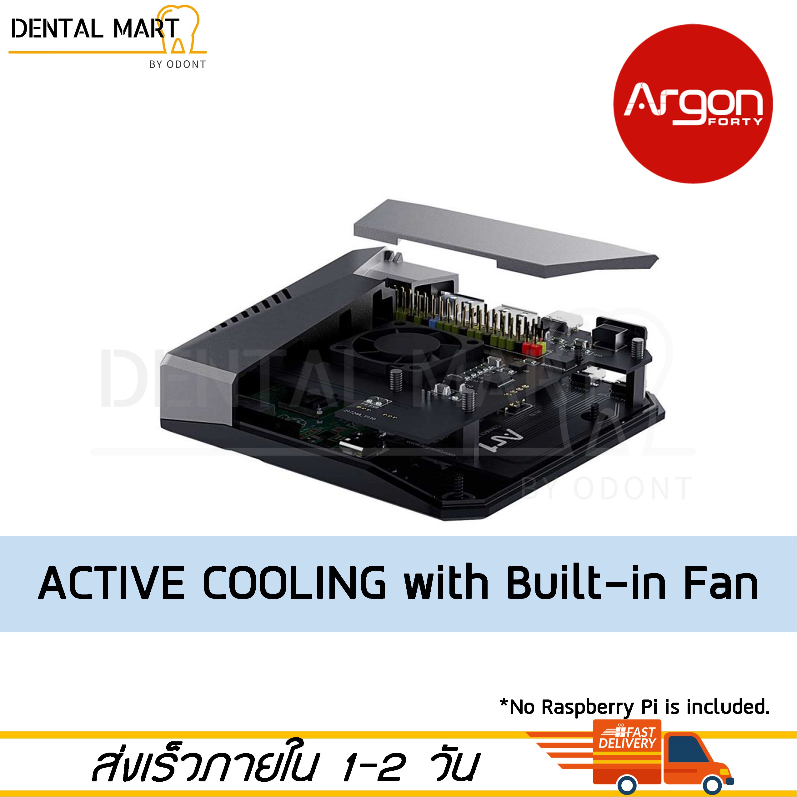 Argon One V2 Aluminum case for Raspberry Pi 4 Pi4 - Dental mart - ThaiPick