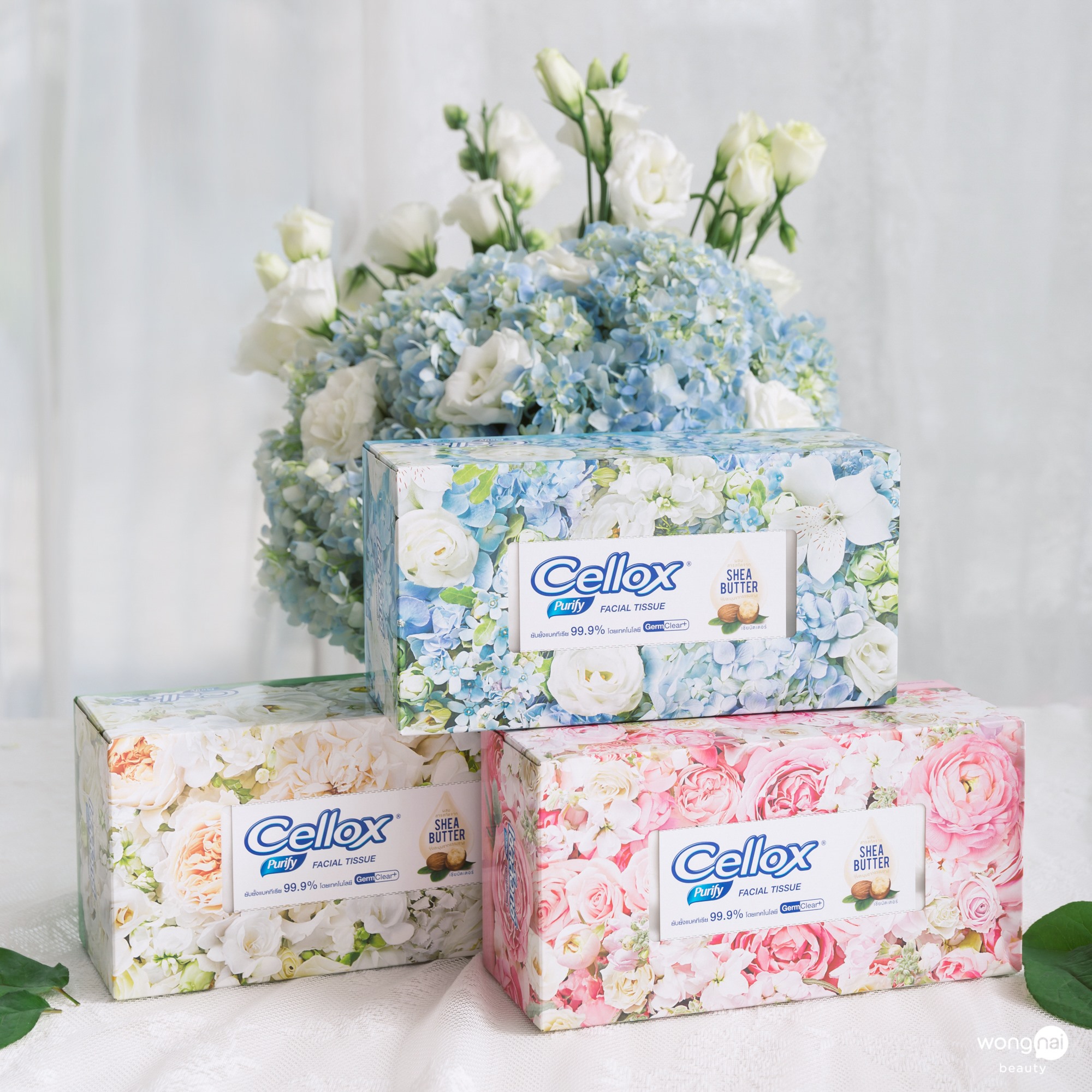 CELLOX FLOWER เซลล็อกซ์ ฟลาวเวอร์ ขนาด 140/แผ่น/กล่อง ยกแพ็ค 3กล่อง ...