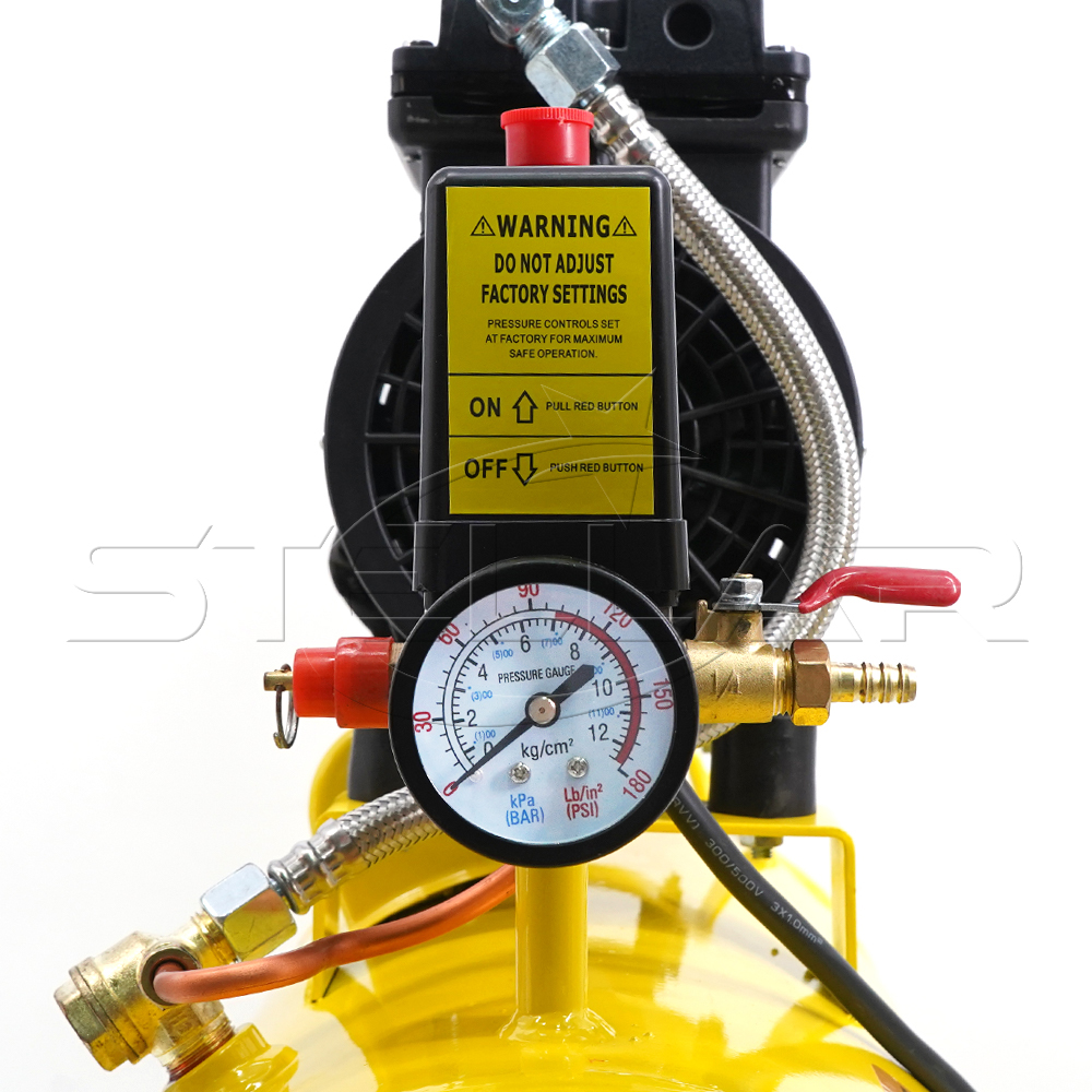 STELLAR ปั้มลมออยล์ฟรี ปั๊มลม OIL FREE 800W ปั้มลม 30 ลิตร รุ่น STR-30L ...