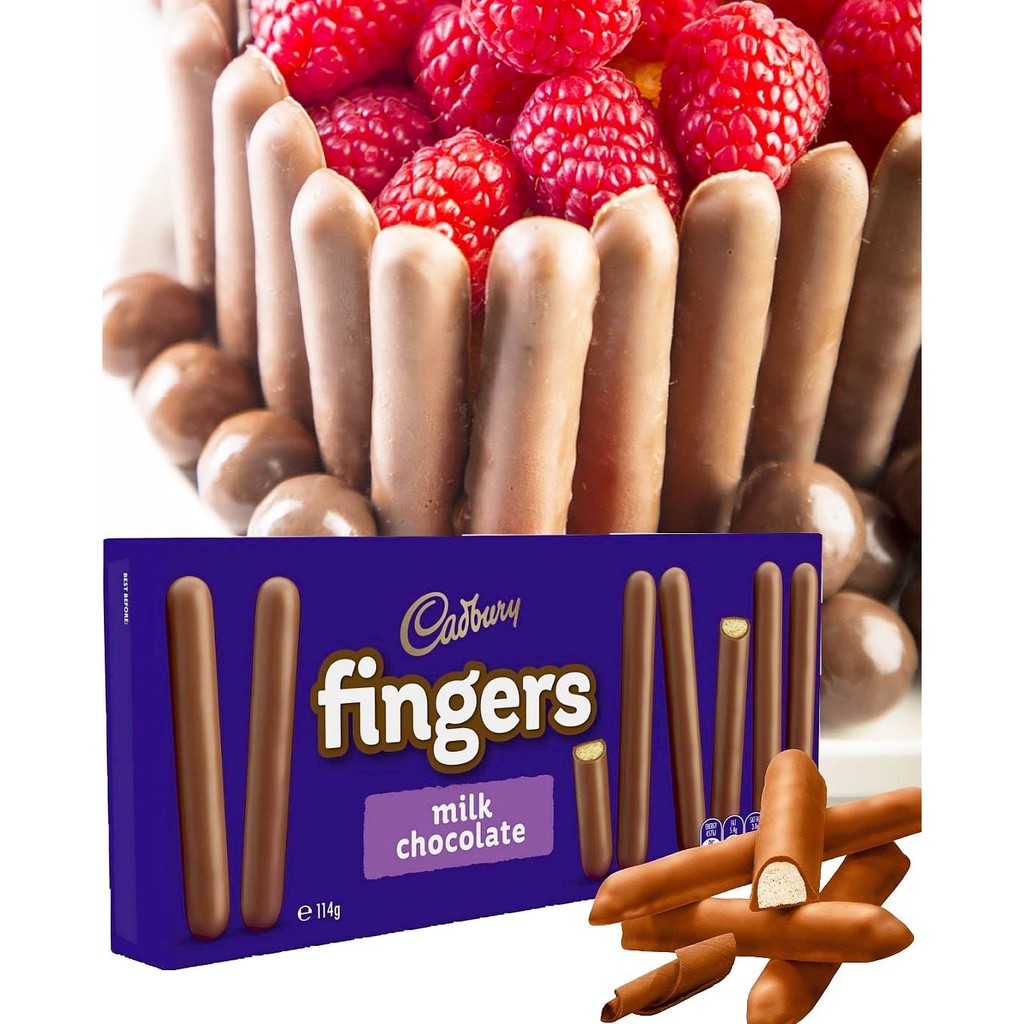 Sale 50% [] Cadbury Fingers Milk Chocolate Biscuits 114g แคดเบอรี ฟิงเก ...