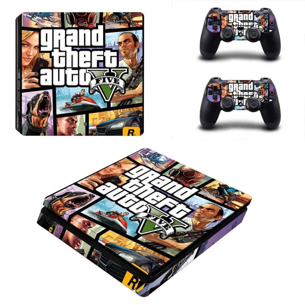 Grand Theft Auto GTA 5 PS4 Slim Stickers Play station 4 Skin Sticker ...