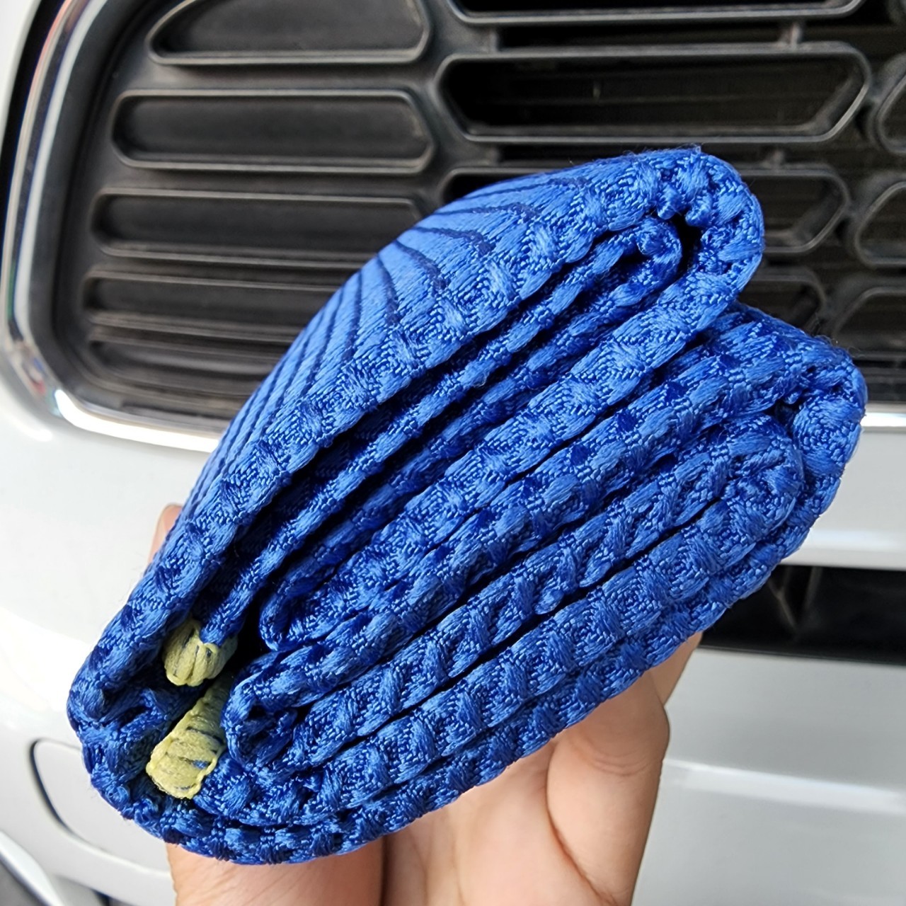 My Carr Super ผ้าวาฟเฟิล ผ้าไมโครไฟเบอร์ ซับน้ำ เช็ดแห้ง สีน้ำเงิน ขนาด ...