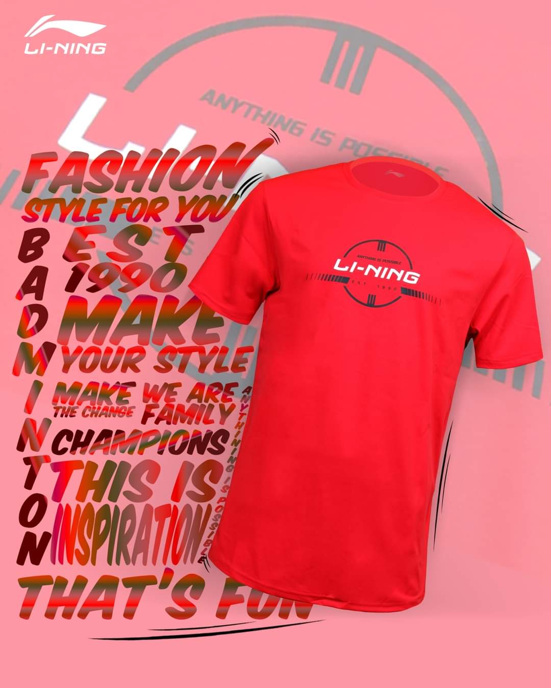 LI-NING เสื้อ รุ่น ATSSE03 BADMINTON T-SHIRT - Li-Ning Outlet Store ...