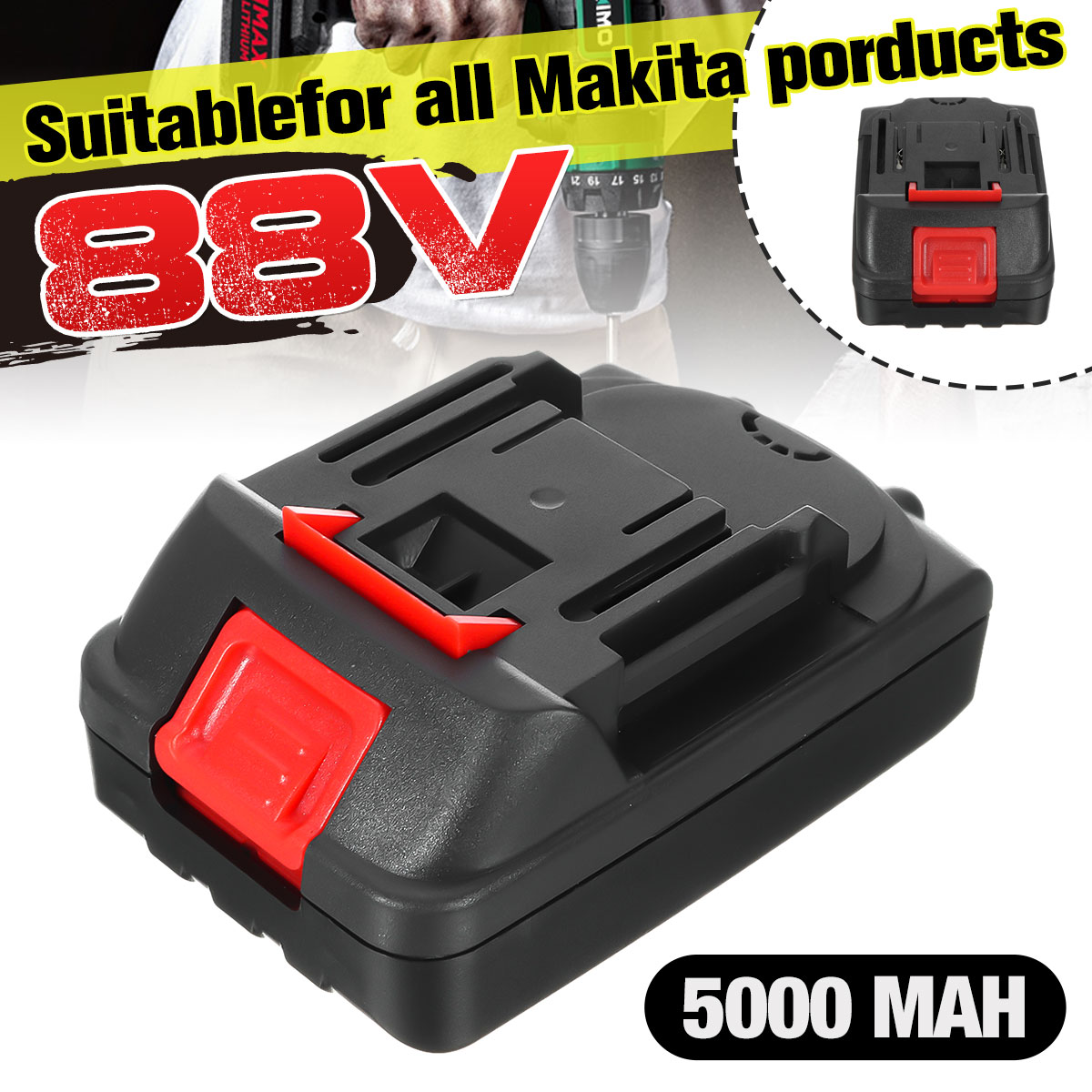 【เก็บเงินปลายทาง 】บล็อกไฟฟ้าแรงๆแบตเตอรี่ลิเธียม แบตเตอรี่บล็อคไฟ 388V ...