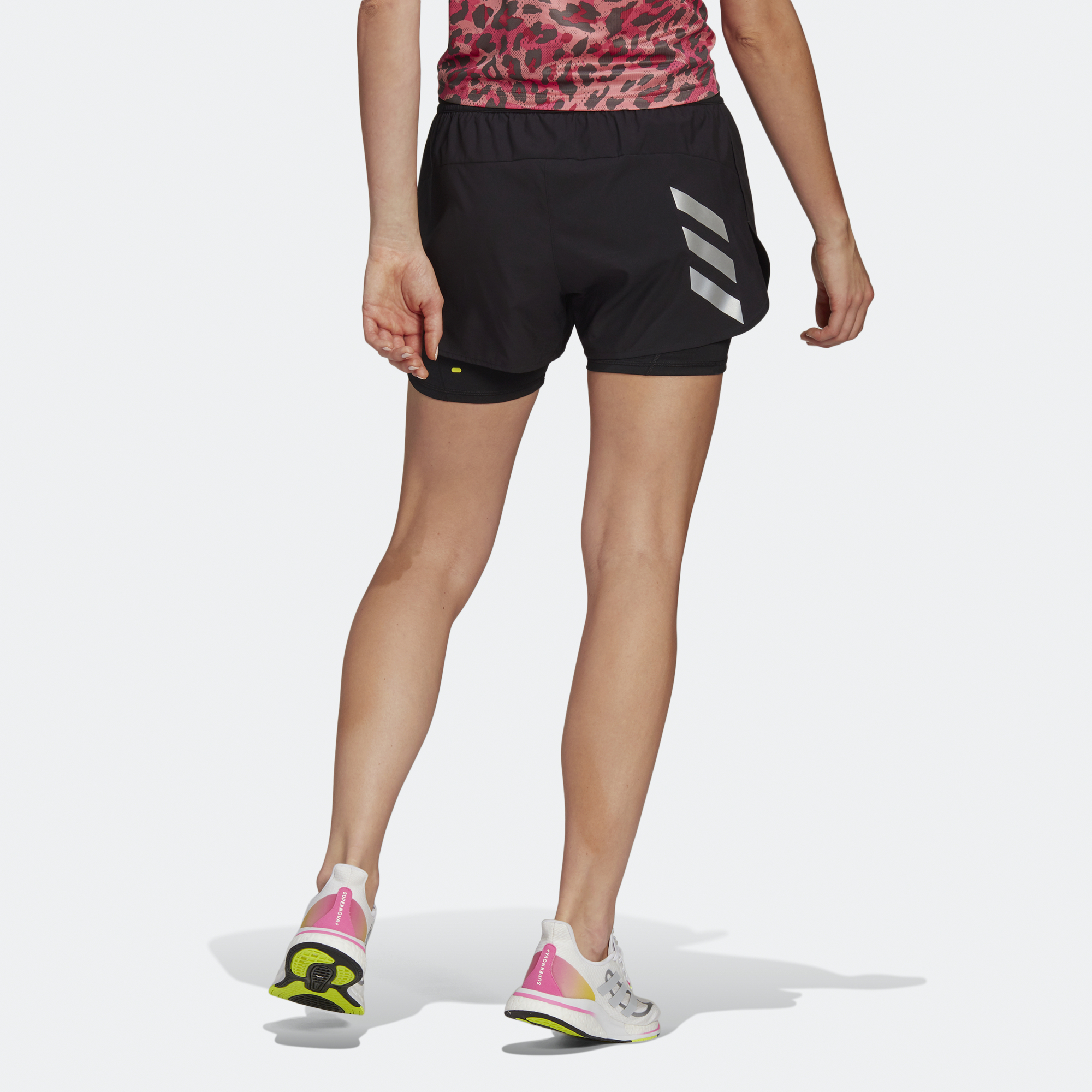 adidas RUNNING Fast Primeblue Two-in-One Shorts Women Black GN4409 ...