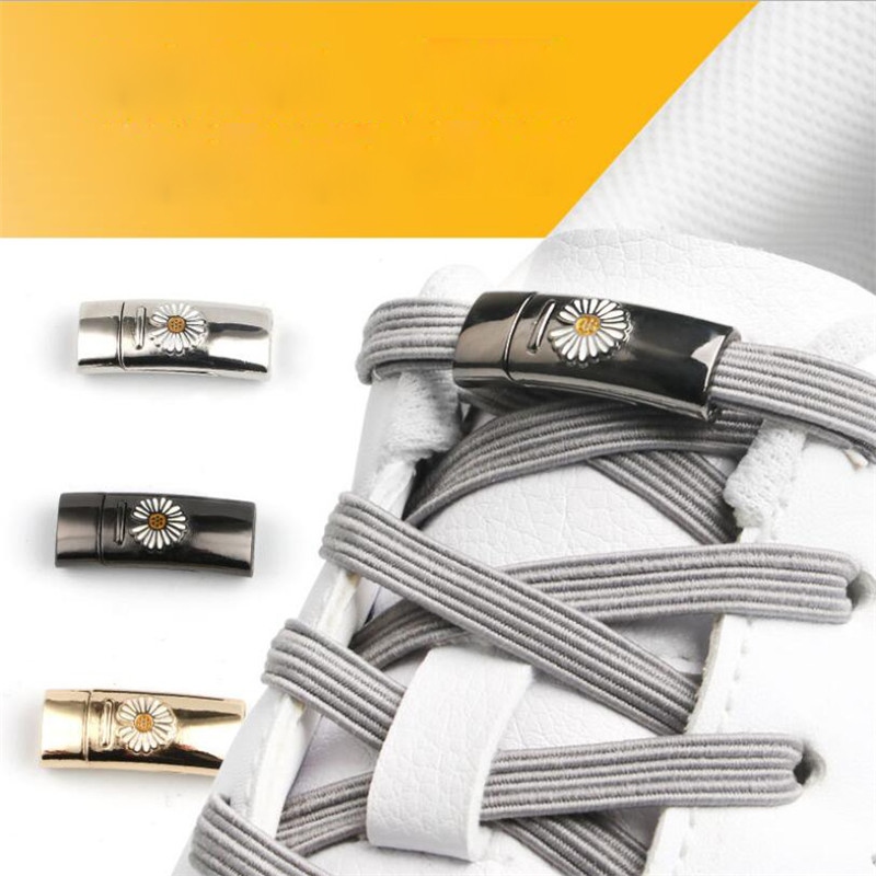 1 Second Quick Magnetic Shoelaces Flat Shoe laces No Tie Cross Small ...