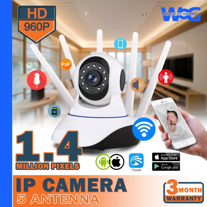 Home IP Security Camera / 1.4 MP HD 960p / 3 เสา / CCTV / Panorama ...