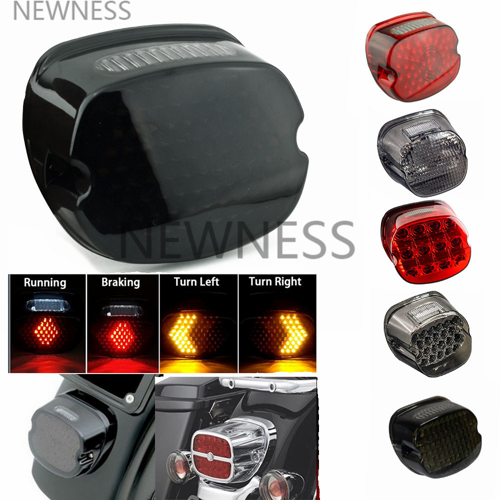 Cafe Racer Modified Taillight & Running Brake License Light For Harley ...