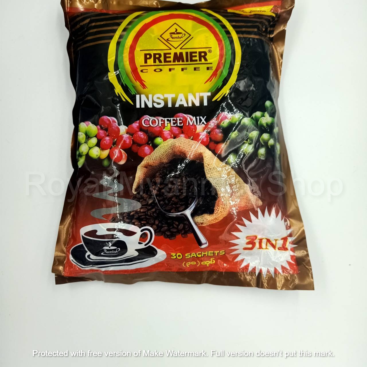 มาใหม่! ส่งด่วนKerryส่งฟรี! กาแฟพม่าPremier Coffee Mix กาแฟพม่า3in1 ...