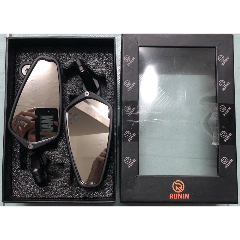 โปรโมชั่น+++ กระจกปลายแฮนด์ มอเตอร์ไซค์ RONIN / POWER RACING แท้ 100% ...