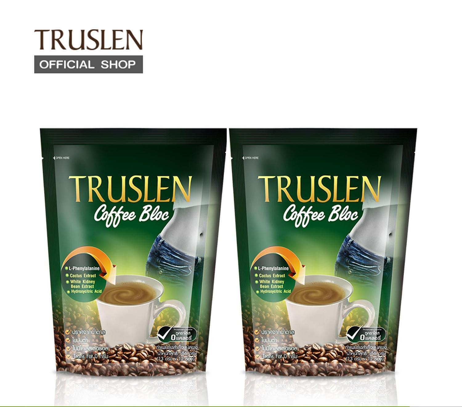 TRUSLEN COFFEE BLOC 13 G 12 PC - ทรูสเลน คอฟฟี่ บล็อค (แพ็คคู่ ...