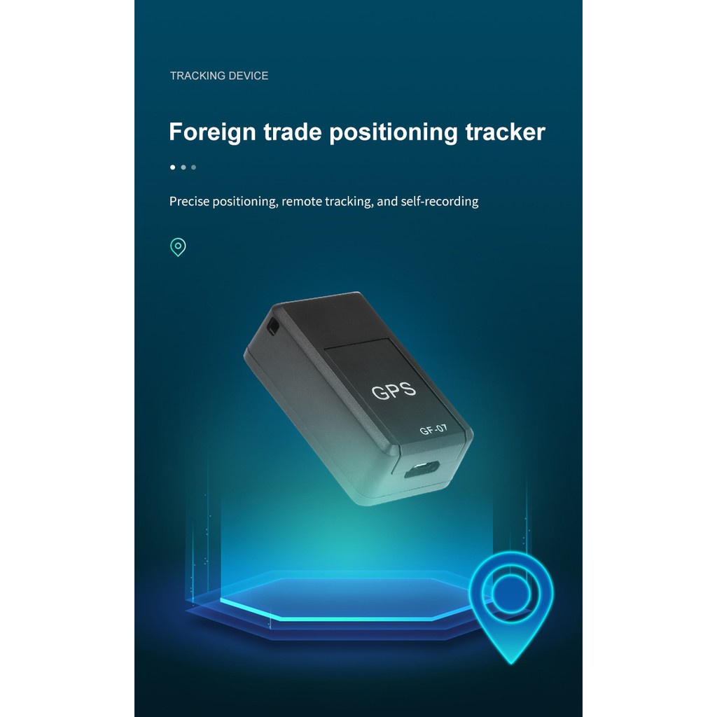 GF-07 Locator GPS ตำแหน่งแม่นยำ ติดตามบันทึกสิ่งประดิษฐ์ฟังระยะไกล GPS ...