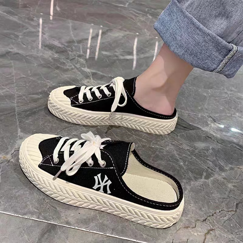 MLB NY Play Ball origin Mule YorK Yankees Shoes Mens and Womens Canvas ...
