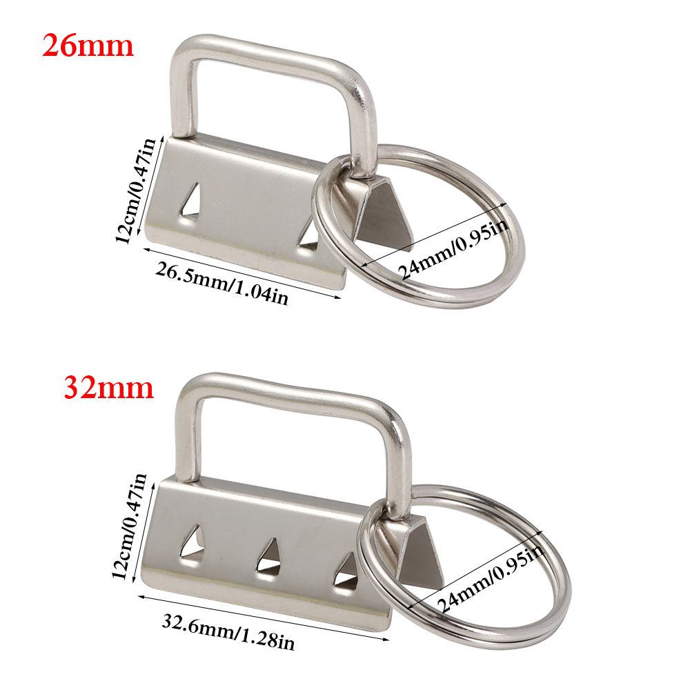 BEAUTY 5Pcs Webbing Cotton Tail Clip Tail Clip With Key Rings Key Fob ...