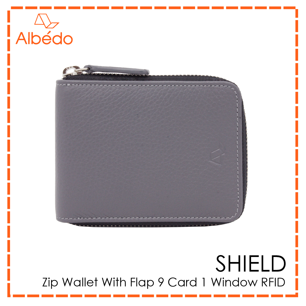 กระเป๋าสตางค์นิรภัย/กระเป๋าเงิน/กระเป๋าใส่บัตร ALBEDO ZIP WALLET WITH ...