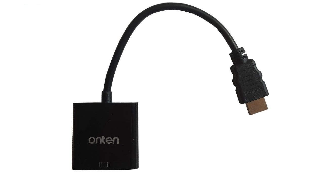 ตัวแปลงสัญญาณภาพ Onten OTN-5165 HDMI To VGA(FM) Adapter 1080P สามารถออก ...