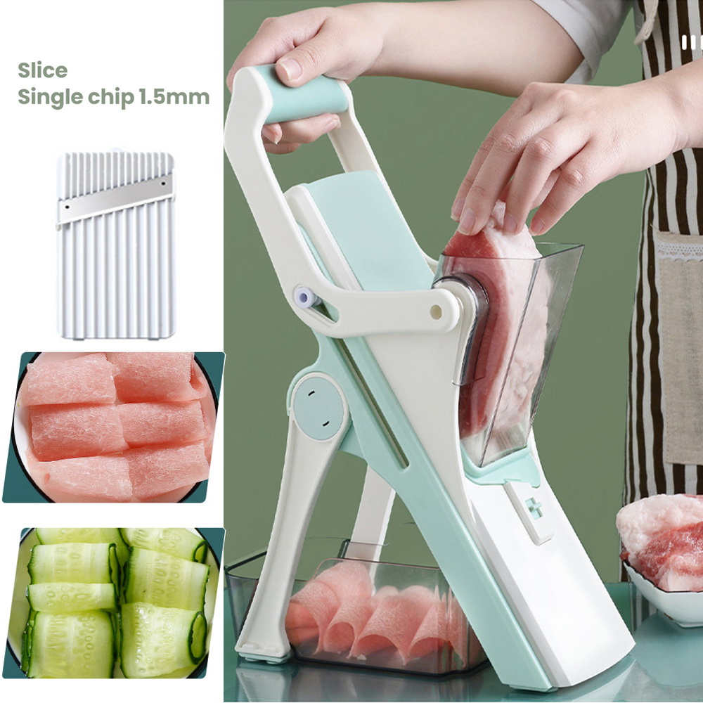 [COD][จัดส่งฟรี]5 in 1 Vegetable Cutter Kitchen Accessories Mandoline ...