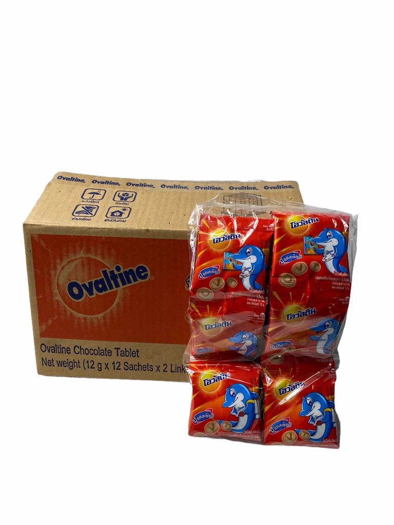 โอวัลติน อัดเม็ด รส มอลต์ ซ็อกโกแลต,OVALTINE CHOCOLATE TABLET 288g 1ลัง ...