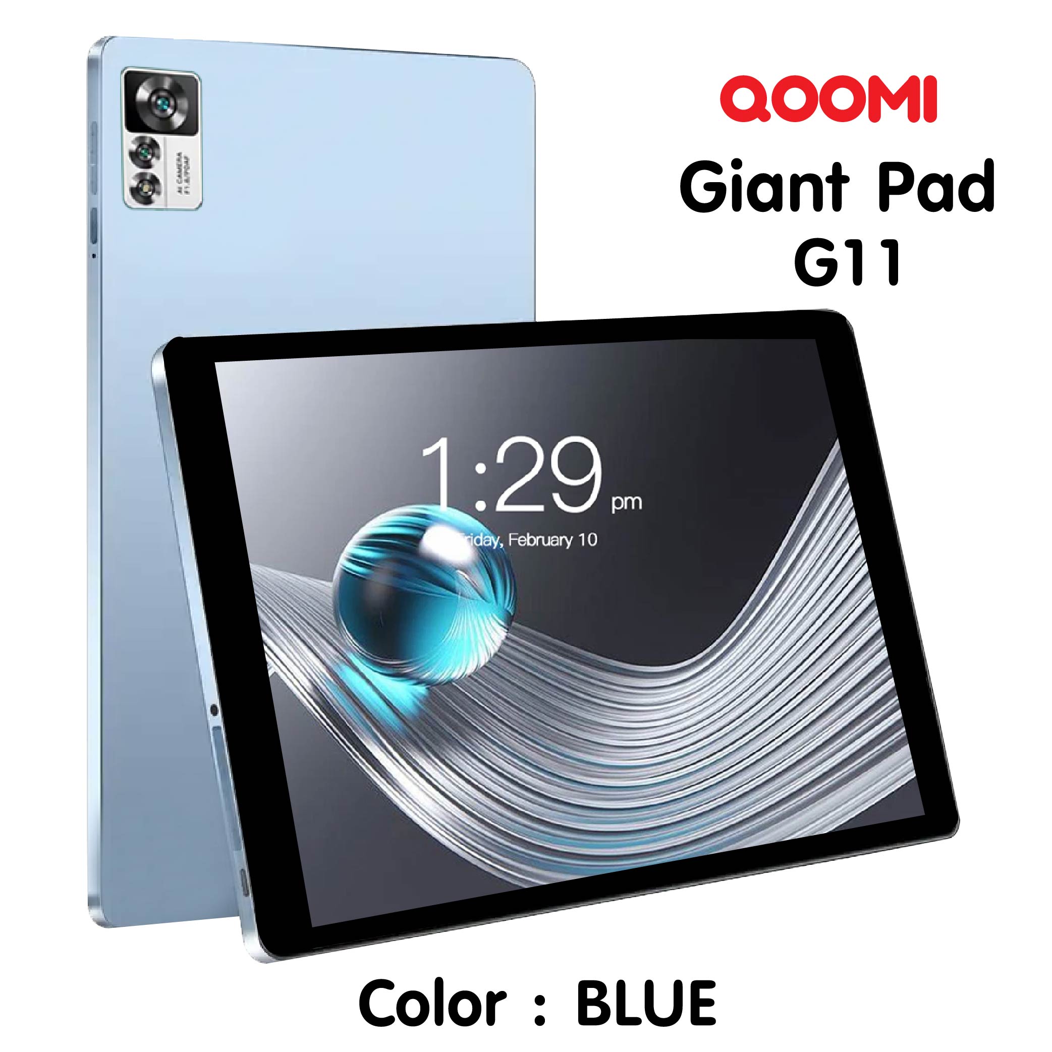 TABLET QOOMI รุ่น GIANT PAD G11 (2+32) จอ10.1นิ้วTABLET 4Gรุ่นใหม่ล่าสุด แท็บเล็ตเล่นเกมส์ แท็บ ...