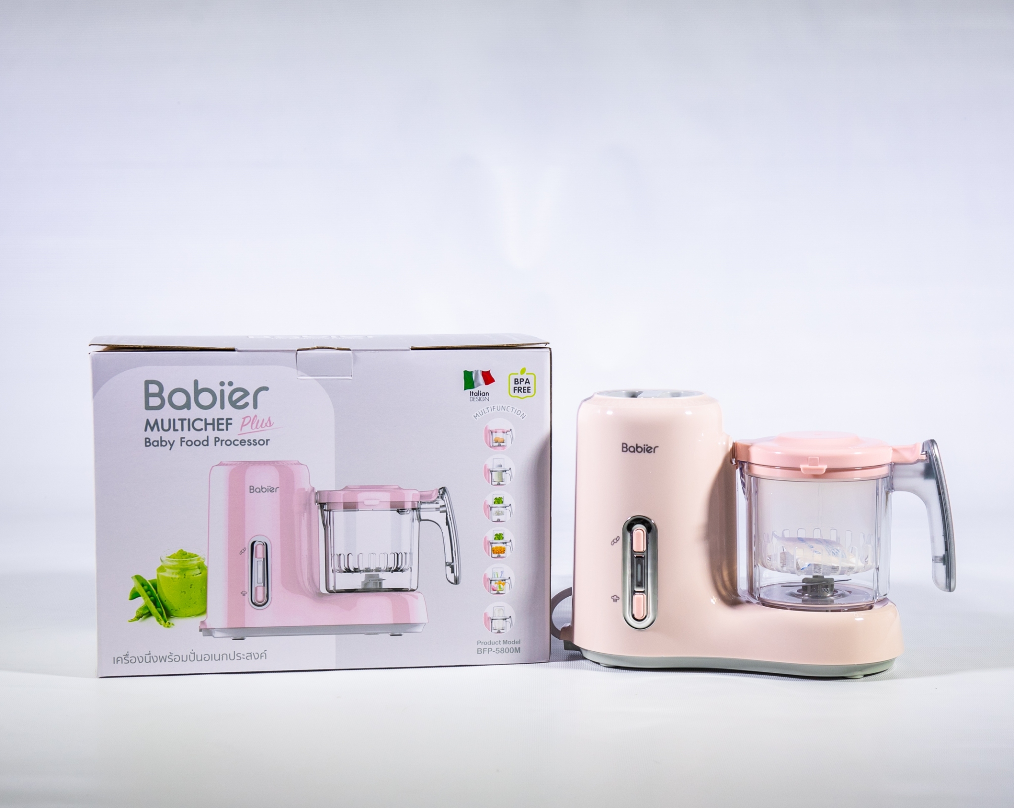 Babier เครื่องนึ่ง เครื่องปั่น อาหารเด็ก BR-5800M Babier Multichef plus ...