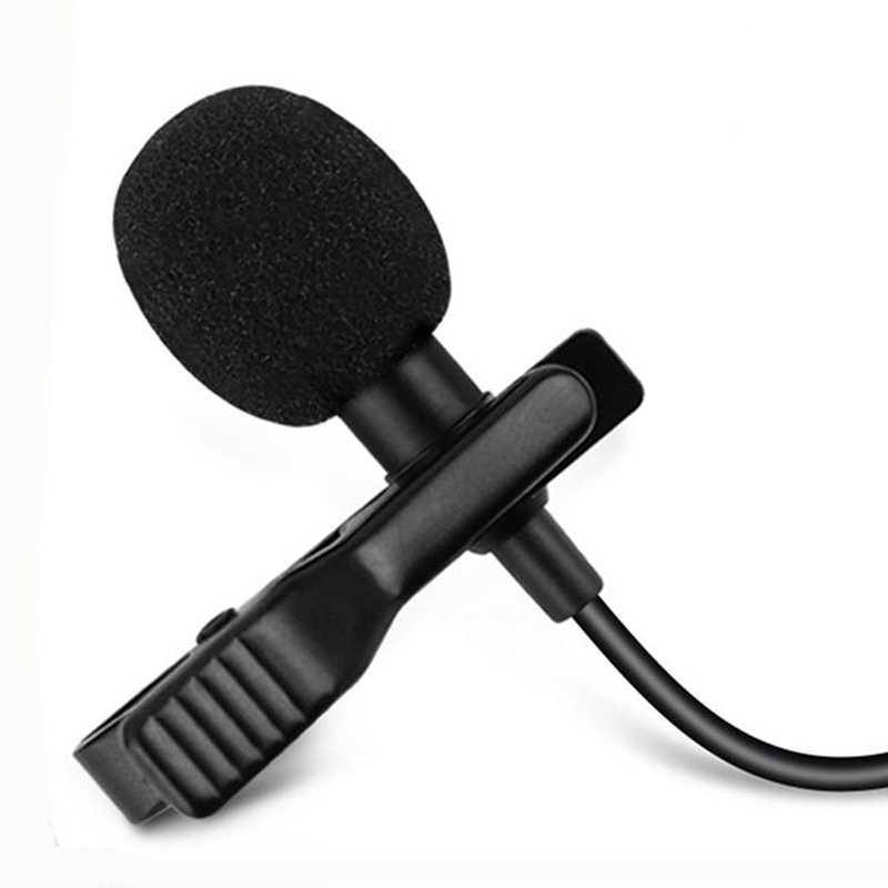 Professional Lavalier Lapel Microphone with Clip for iPhone/Recording ...