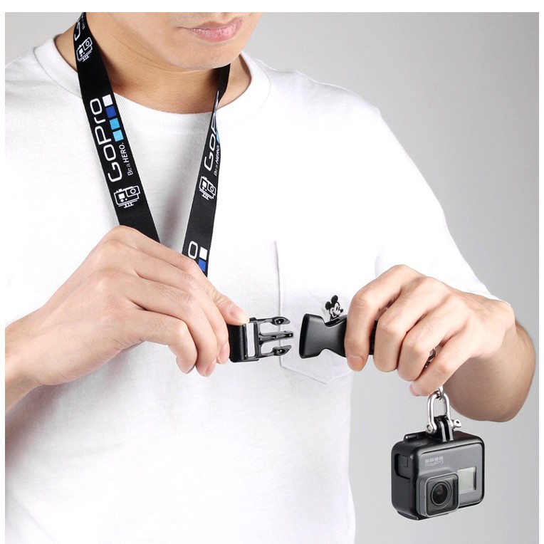 dp อุปกรณ์กล้อง GoPro สายคล้องคอ พร้อมตัว U สแตนเลส - Neck Strap With ...
