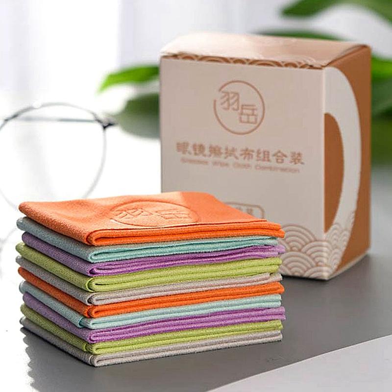 10 Pcs Glasses Cloth Eyeglasses Chamois Cloth Microfiber Cleaning Cloth ...