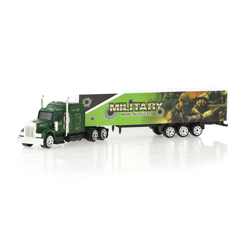 1 Pcs Sliding Alloy Truck Model Diecast Car Toy Container Oil Truck ...