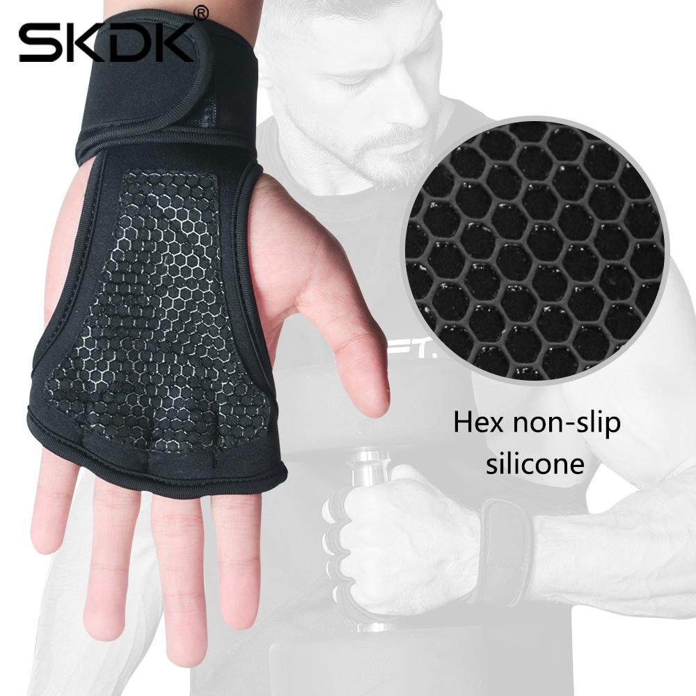 ML ถุงมือ เซพข้อ ถุงมือฟิตเนส SKDK Training Gloves หนังกลับ สแต๊ป หนัง ...