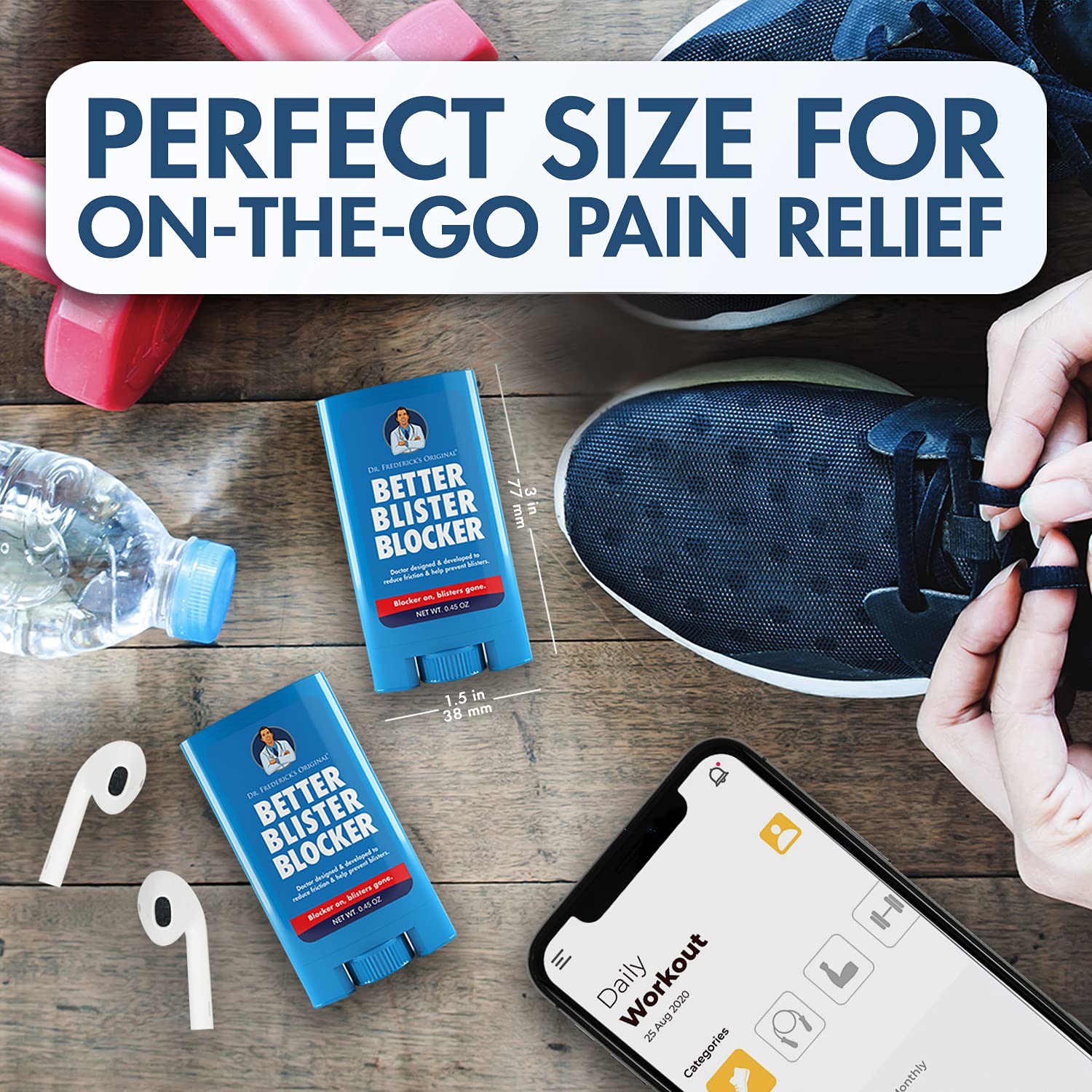 Dr. Fredericks Original Better Blister Blocker Stick for Feet Ankles 2 ...