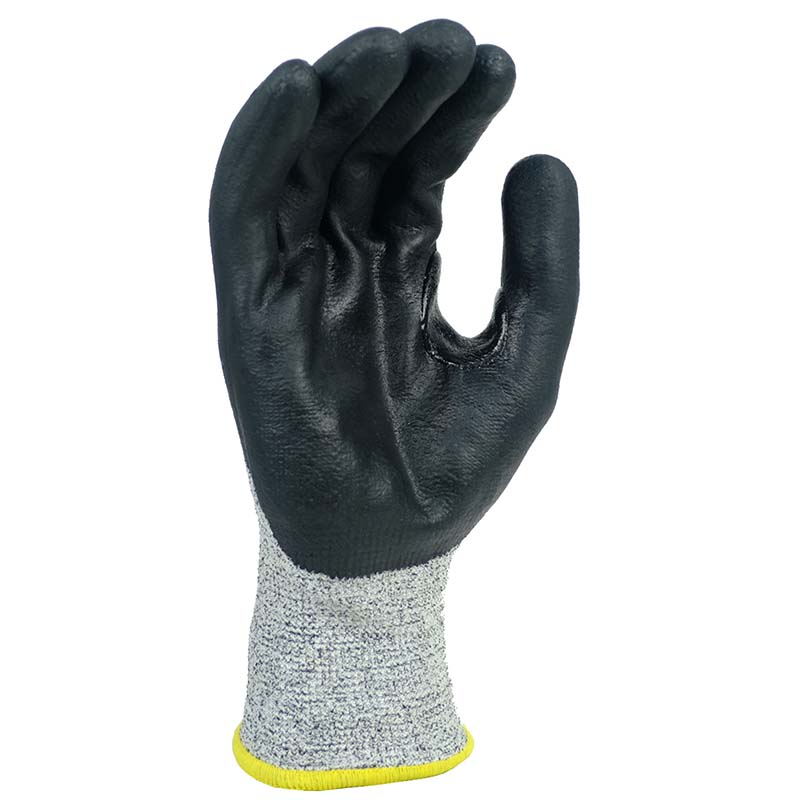 ถุงมือกันบาดเคลือบไนไตรเสริมง่ามนิ้วทัสกรีนได้ MICROTEX รุ่น CUT5 ...