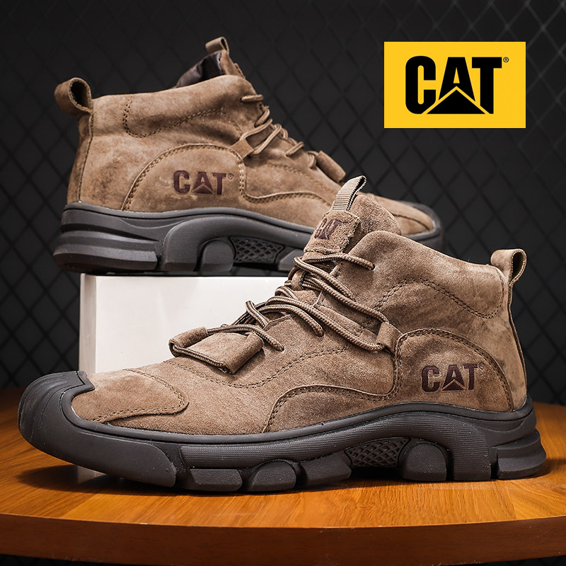 CAT Ankle Boots าเครื่องมือรองเท้าผู้ชายแมวรองเท้าบูท Martin รองเท้า ...