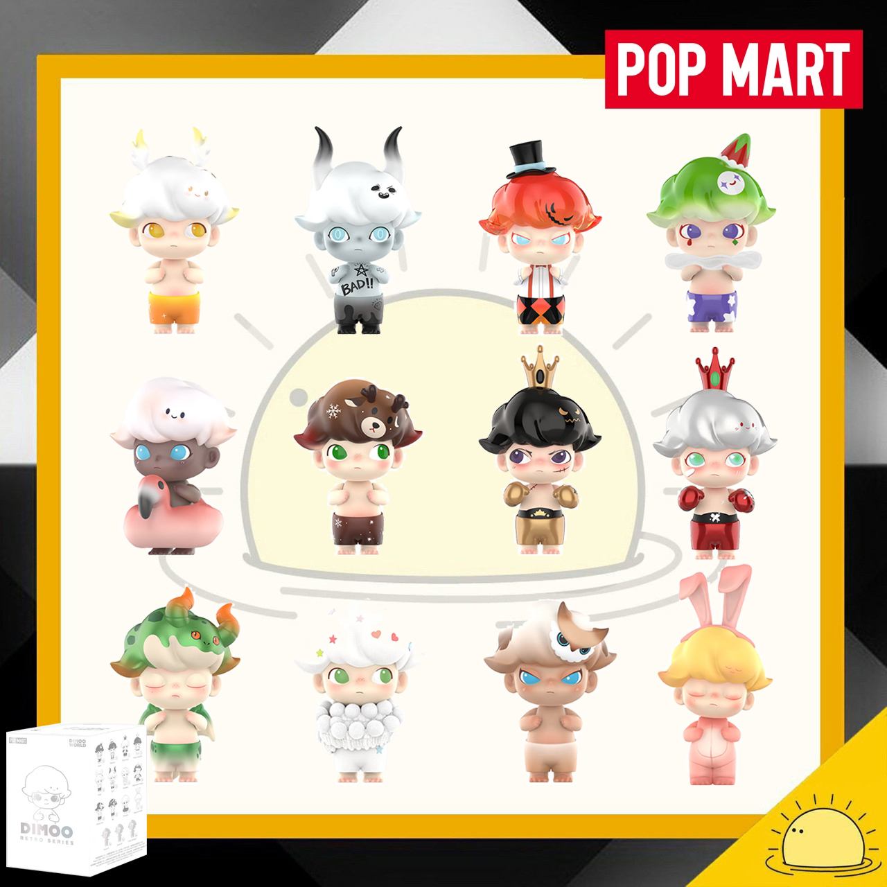 POP MART DIMOO Retro Series (แบบสุ่ม) ลุ้นซีเคร็ท ของเล่นของสะสม ...