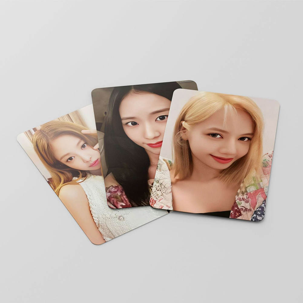 พร้อมส่ง55 แผ่นชุด BLACKPINK LOMO CARD PINK PHOTORADS JENNIE LISA JISOO ...