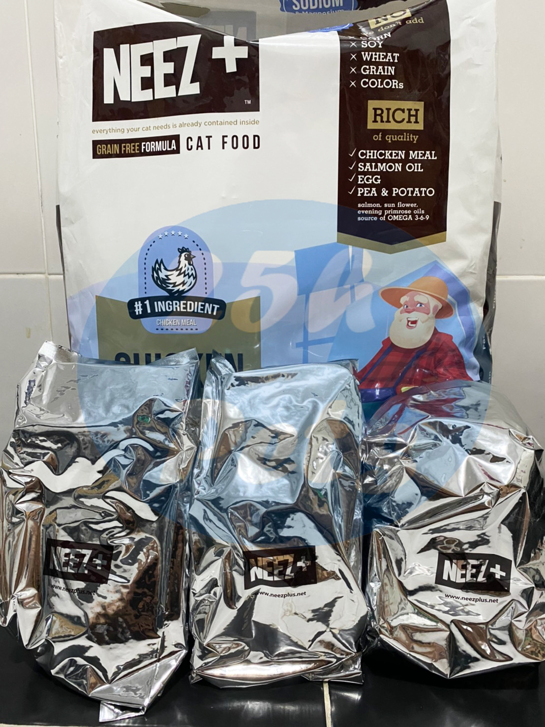 Neez+ อาหารแมว Neez Plus เกรนฟรี เกรดพรีเมี่ยม รสไก่ ขนาด 300g. สำหรับ ...