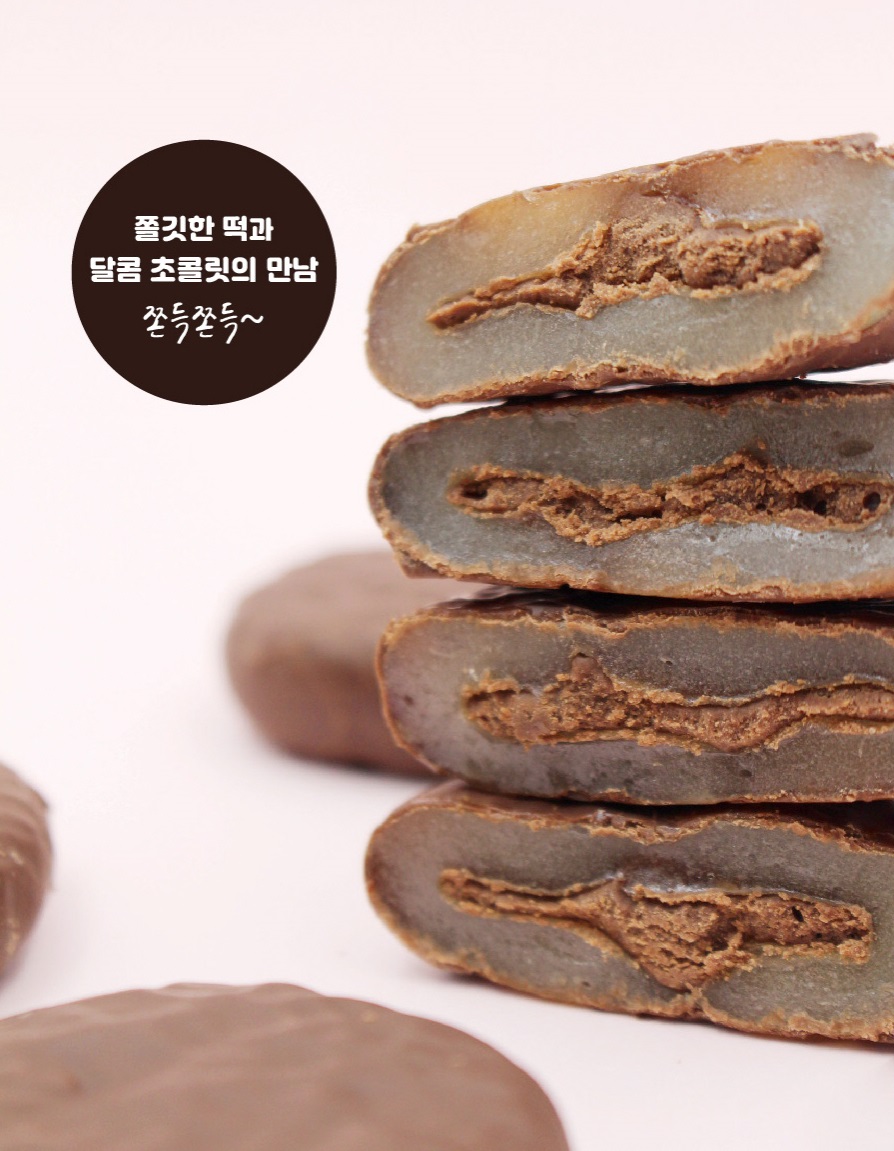 [Original] 명가찰떡파이 Lotte Choco Sticky Rice Cake Pie (ขนมช็อกโก้พายสอดไส้ ...