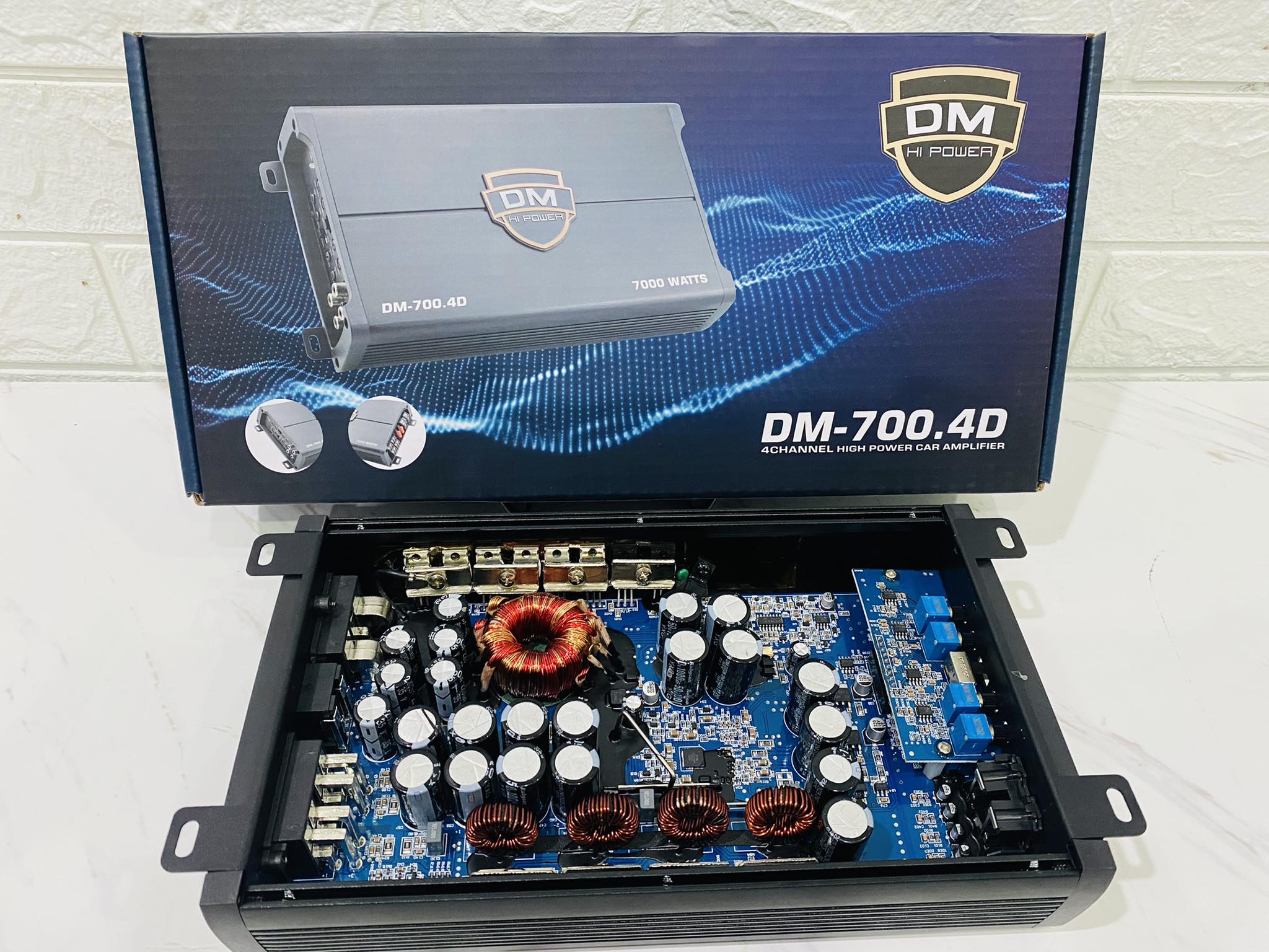 เพาเวอร์แอมป์ คลาสดี 4 CH 7000W รุ่น DM-700.4D สินค้าใหม่class d 4 ch ...