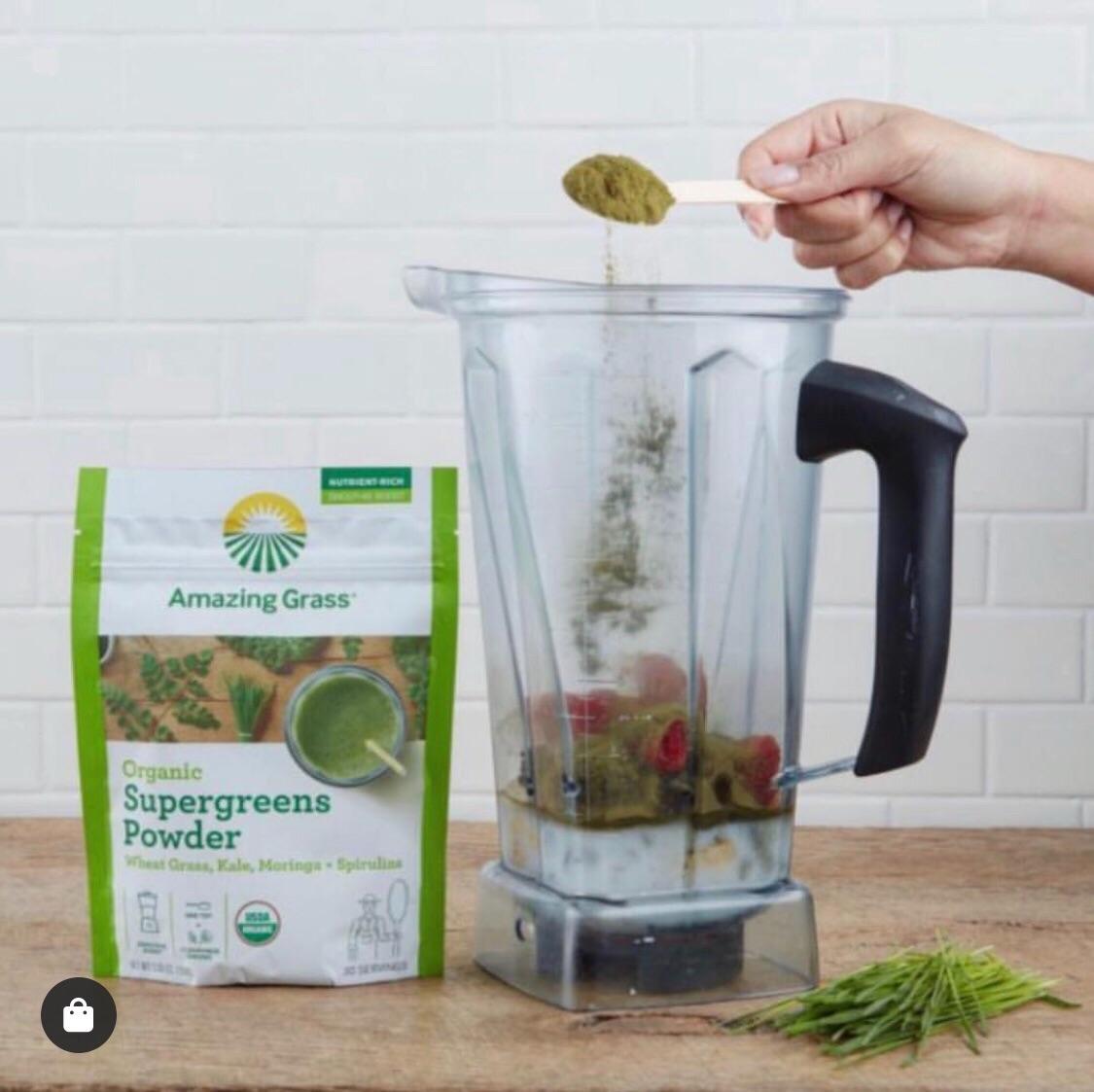 Amazing Grass, Organic SuperGreens Powder, 5.29 oz (150 g) Super Greens ...