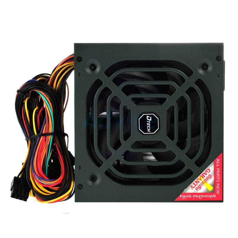 Power Supply Dtech (FULL) 450W 500W 600W P.4 ให้พลังงานที่ต่อเนื่อง 24 ชม.จ่ายไฟเต็มกระแสไม่ ...