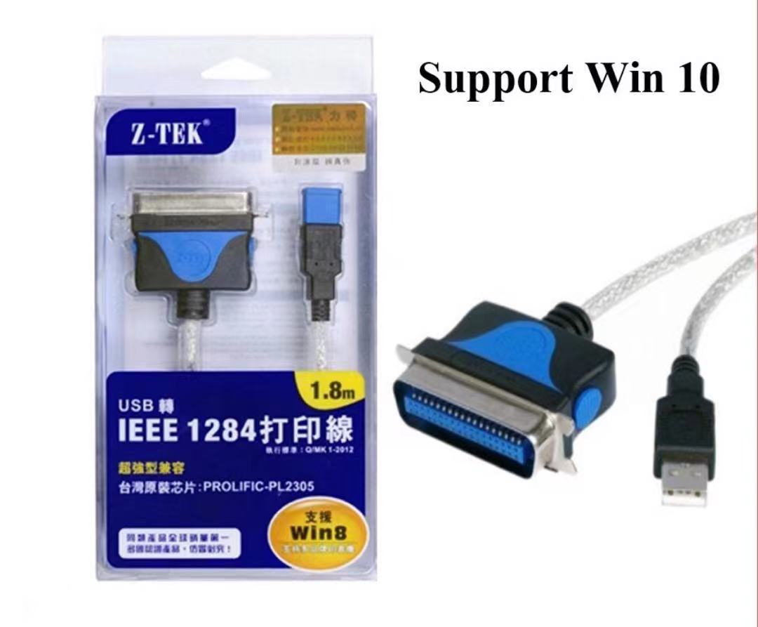 สาย USB To 25 Pin DB25 Female IEEE 1284 รุ่น U4 Parallel Printer LPT ...