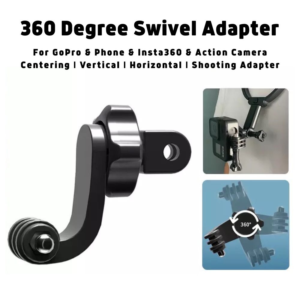 Universal 360 Degree Vertical Bracket Adapter For GoPro 1110987 ...