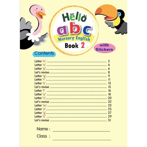 Kid Plus หนังสือเรียนระดับอนุบาล Hello abc Nursery English Book 2 - Kid Plus - ThaiPick