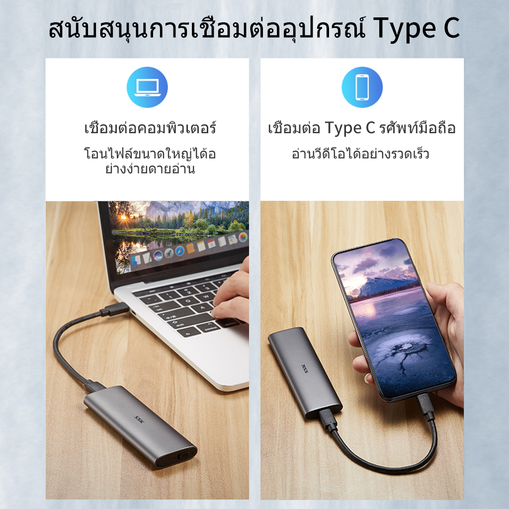 SSK M.2 SSD Enclosure NVME Enclosure SATA SSD Casing NVME PCIE NGFF ...