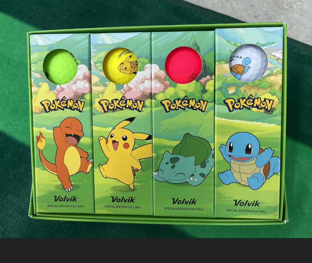 Volvik x Pokemon golf ball สีนีออนโดดเด่น เนื้อด้าน 3 ชั้น ลายใหม่ ...