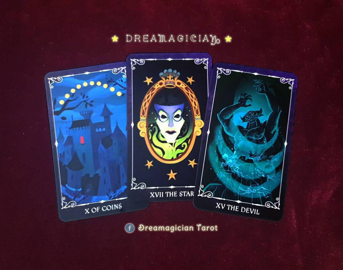 Disney Villains Tarot Deck ไพ่ยิปซีแท้ลดราคา/ ไพ่ยิปซี/ ไพ่ทาโร่ต์/ ไพ่ ...