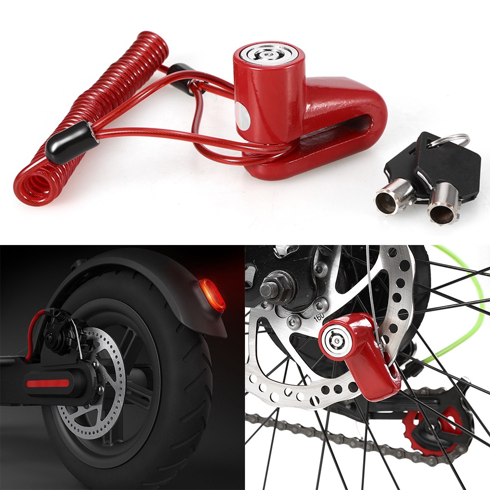 Scooter Disc Brake Lock Anti-theft Security Scooter Wheels Lock Chain ...