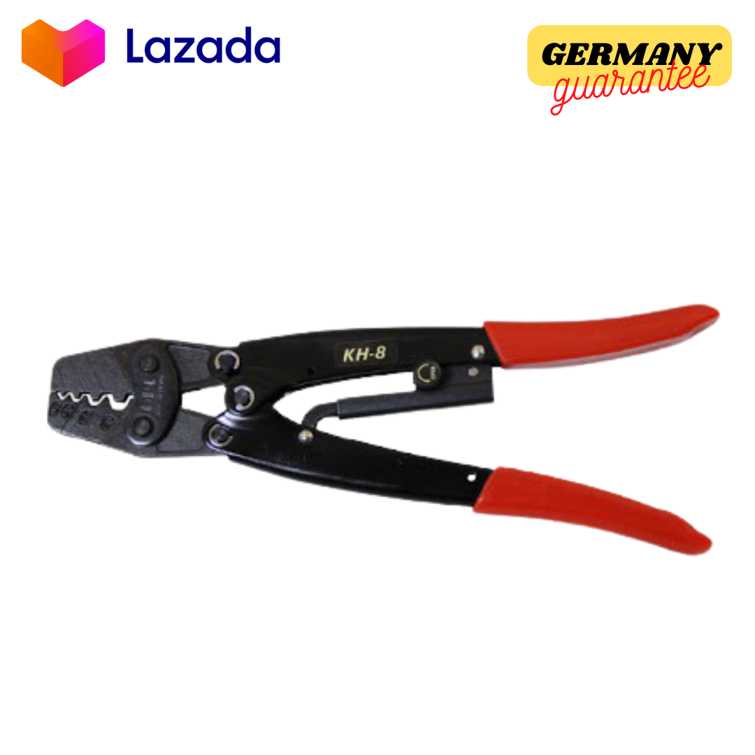 คีมย้ำหางปลาเปลือย KH-8 OPT 1.25-8mm คีมย้ำสาย คีมย้หัวสายไฟ ย้ำหางปลา แบบจิกรอยบาก | Lazada.co.th