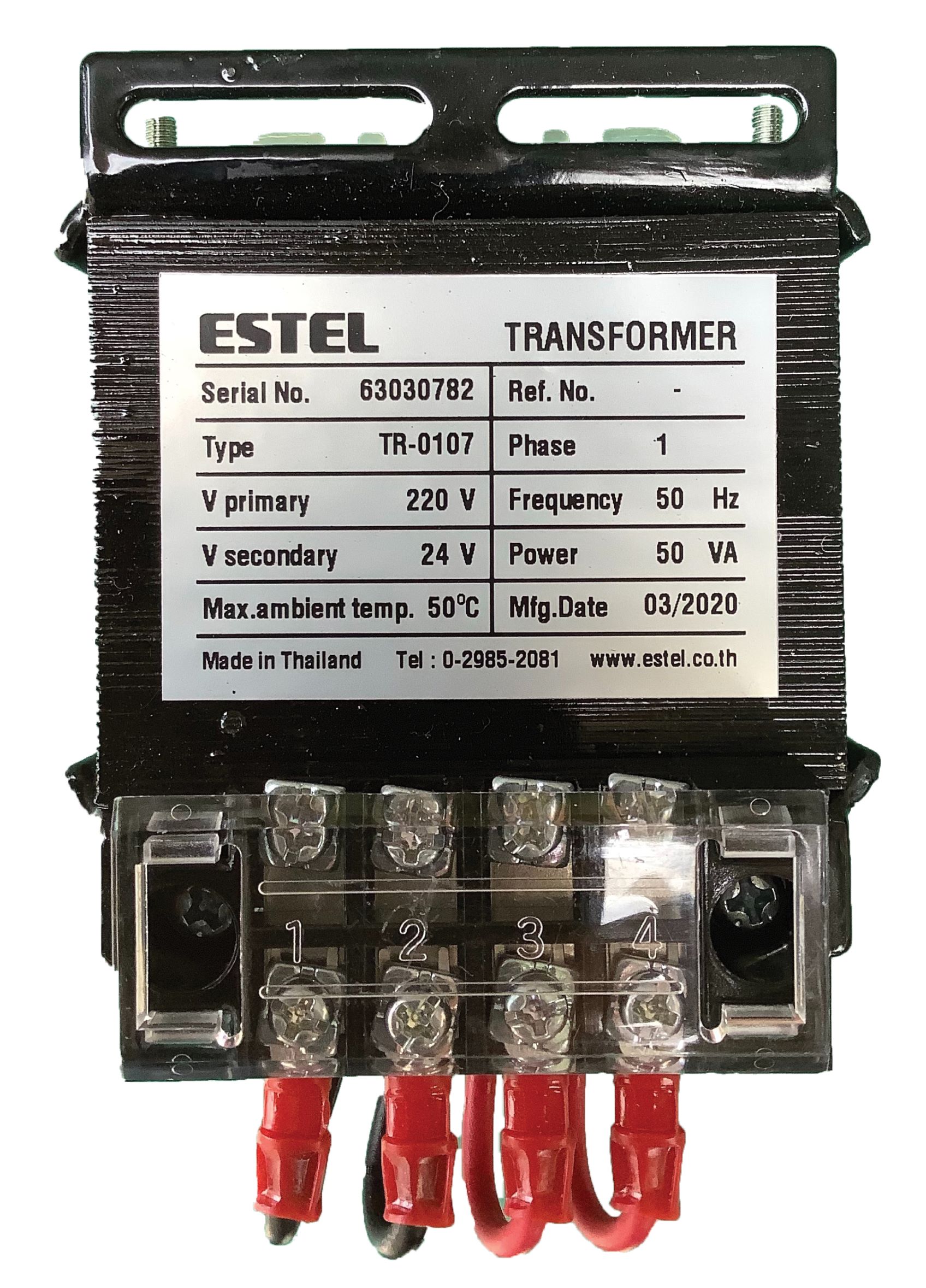 อะไหล่ TRANSFORMER 24V / 50VA ( 2.0 A ) ESTEL หม้อแปลงไฟ A - ช้อปปิ้ง ...